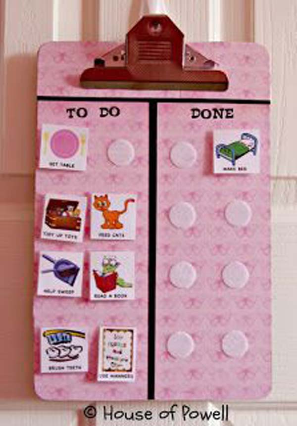 Lovely DIY Chore Charts For Kids - WooHome Lovely DIY Chore Charts For Kids - WooHome